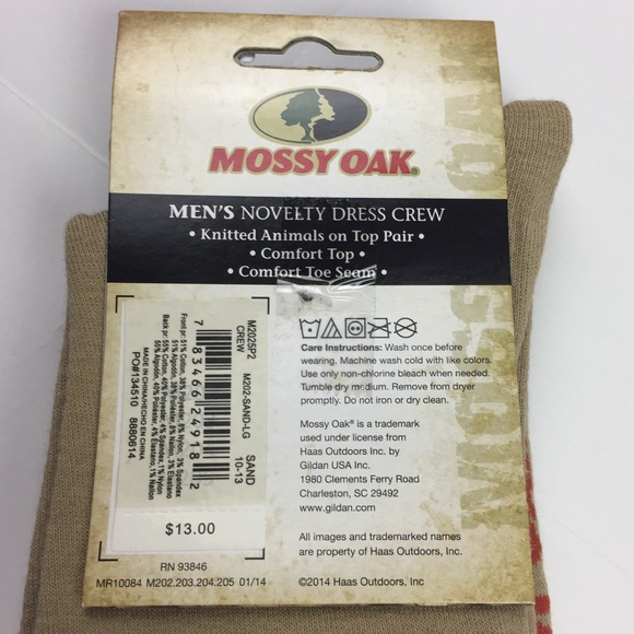 Mossy Oak | Underwear & Socks | Mossy Oak Deer Socks Dress Crew Sand ...